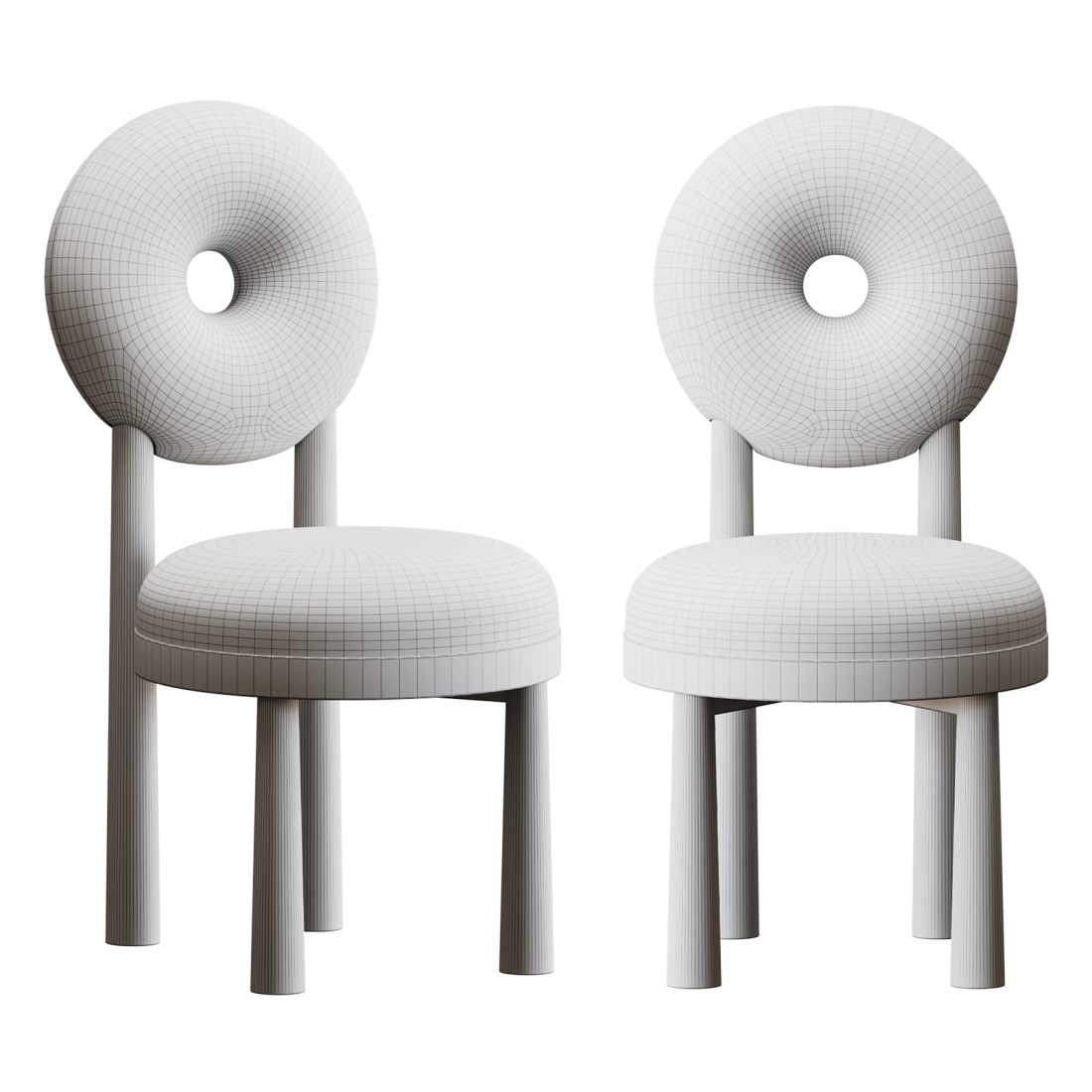 Baba Chair By Emmanuelle Simon 3D Model for VRay, Corona | CGMood