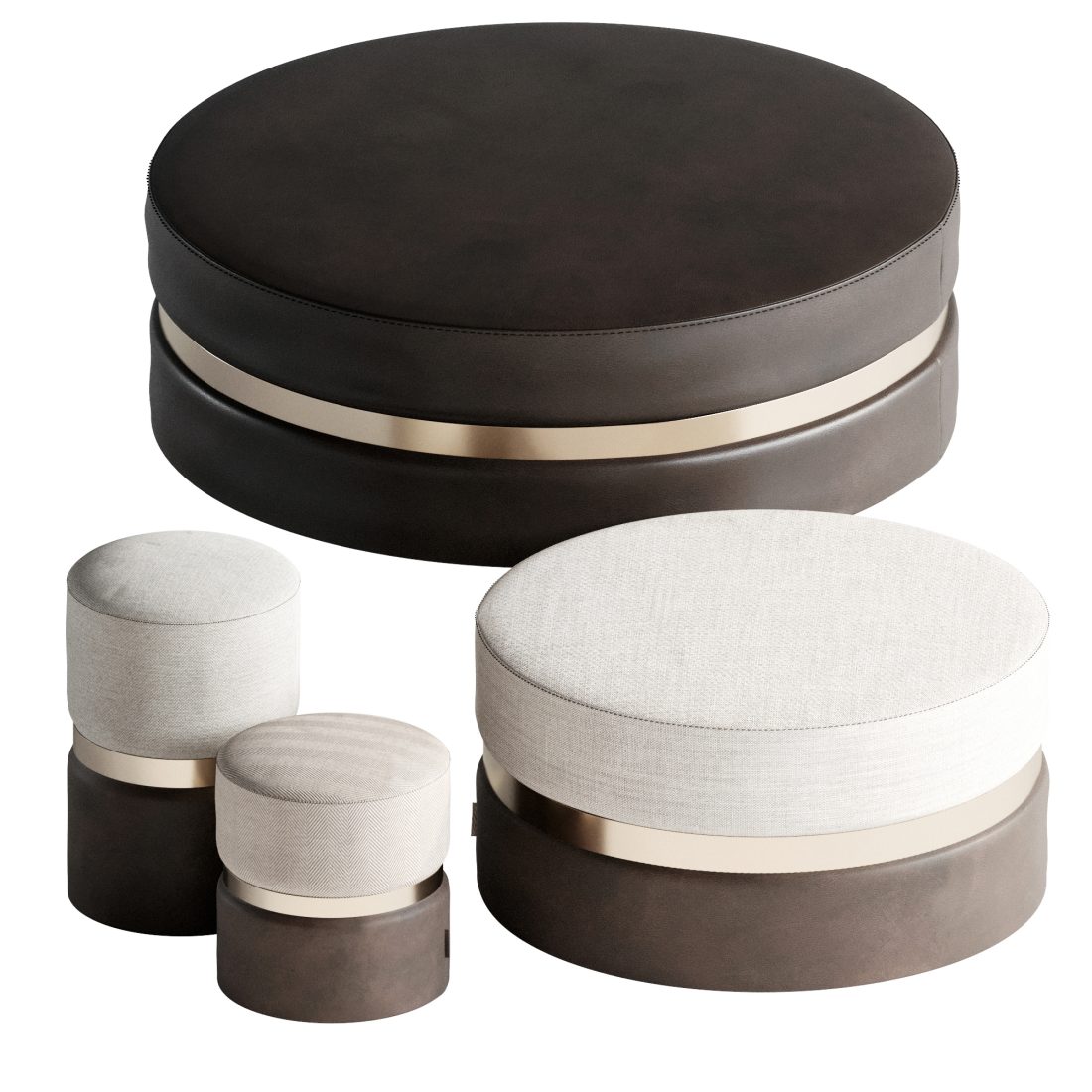 Pouf Edson By Laskasas - 3D Model for VRay, Corona