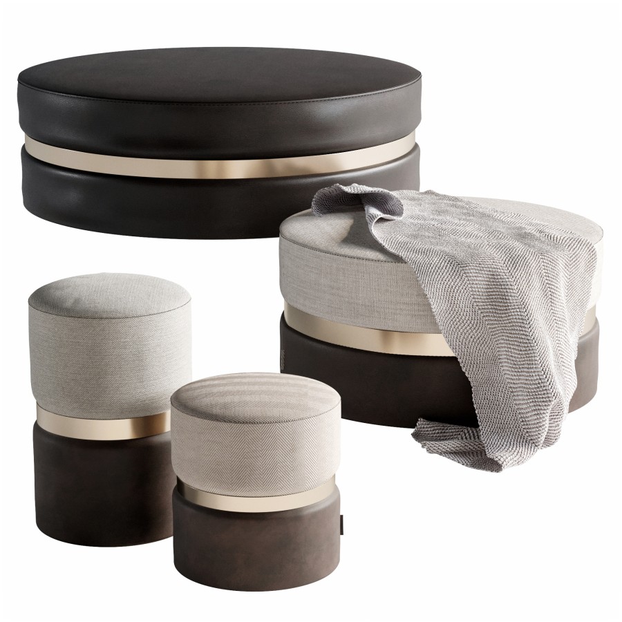 Pouf Edson By Laskasas - 3D Model for VRay, Corona