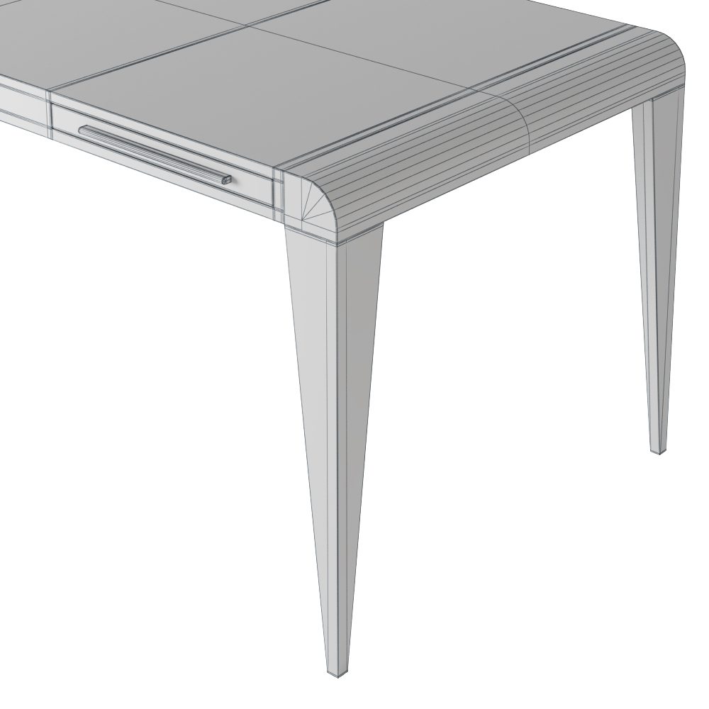 Zara Wooden Desk Table 3D Model for VRay | CGMood
