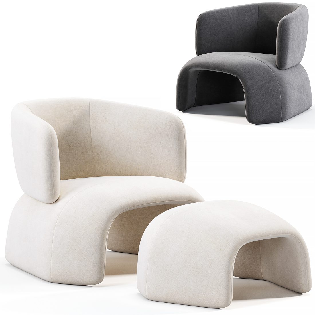 Icarus Armchair By Linteloo - 3D Model for Corona