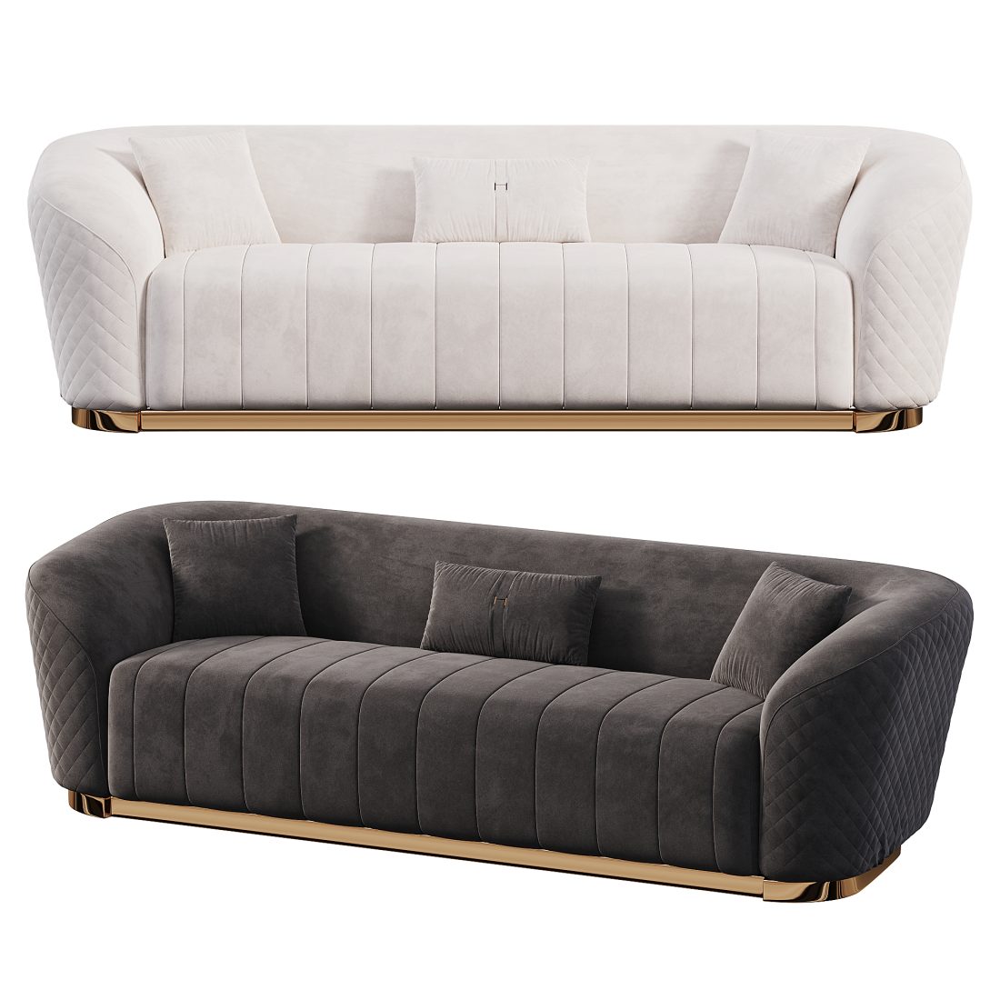 Bell Sofa 3D Model for Corona | CGMood