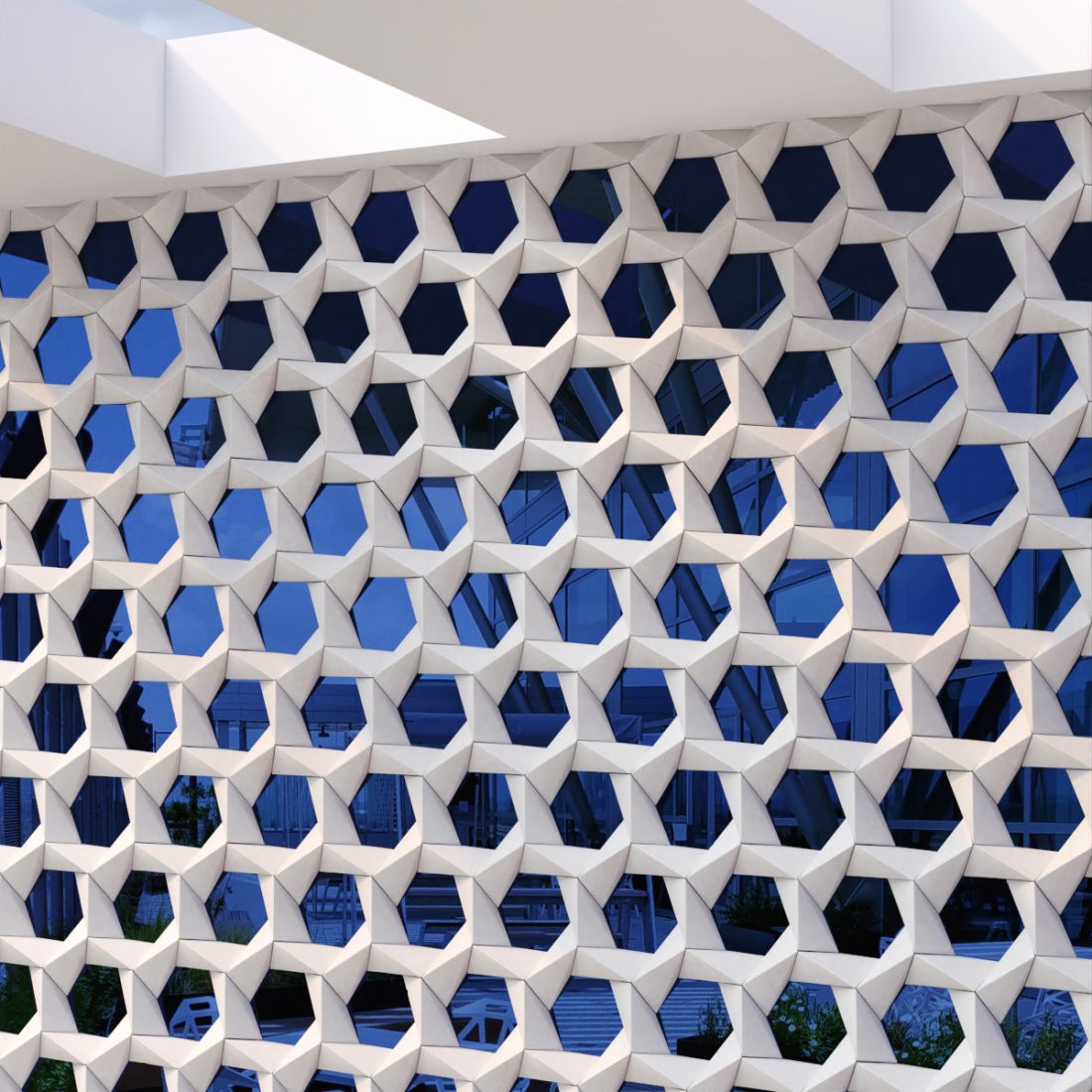 Grc Stars Facade 3D Model for VRay | CGMood