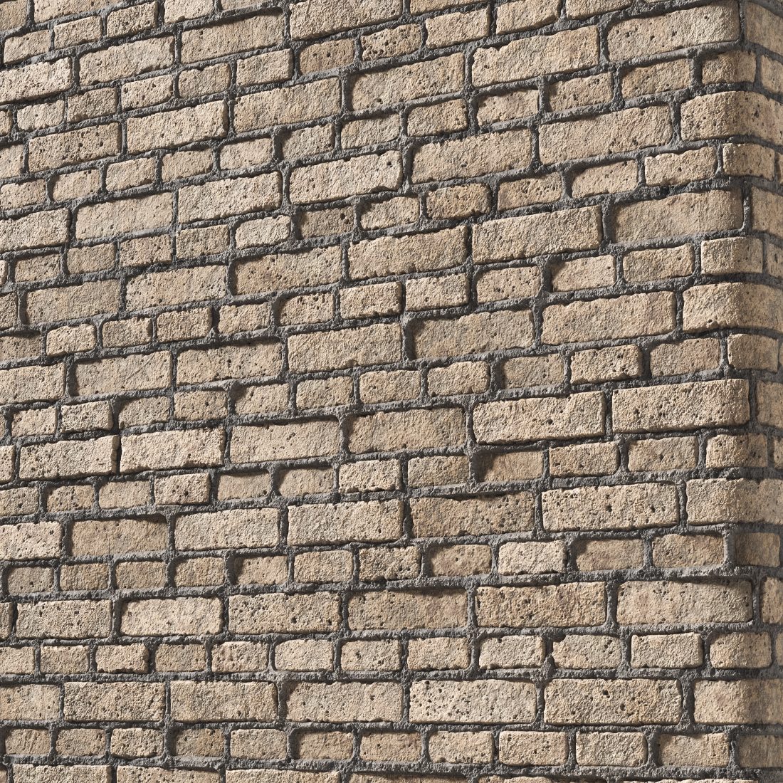 Brick Wall Pbr Material 04 - 3D Model for VRay, Corona