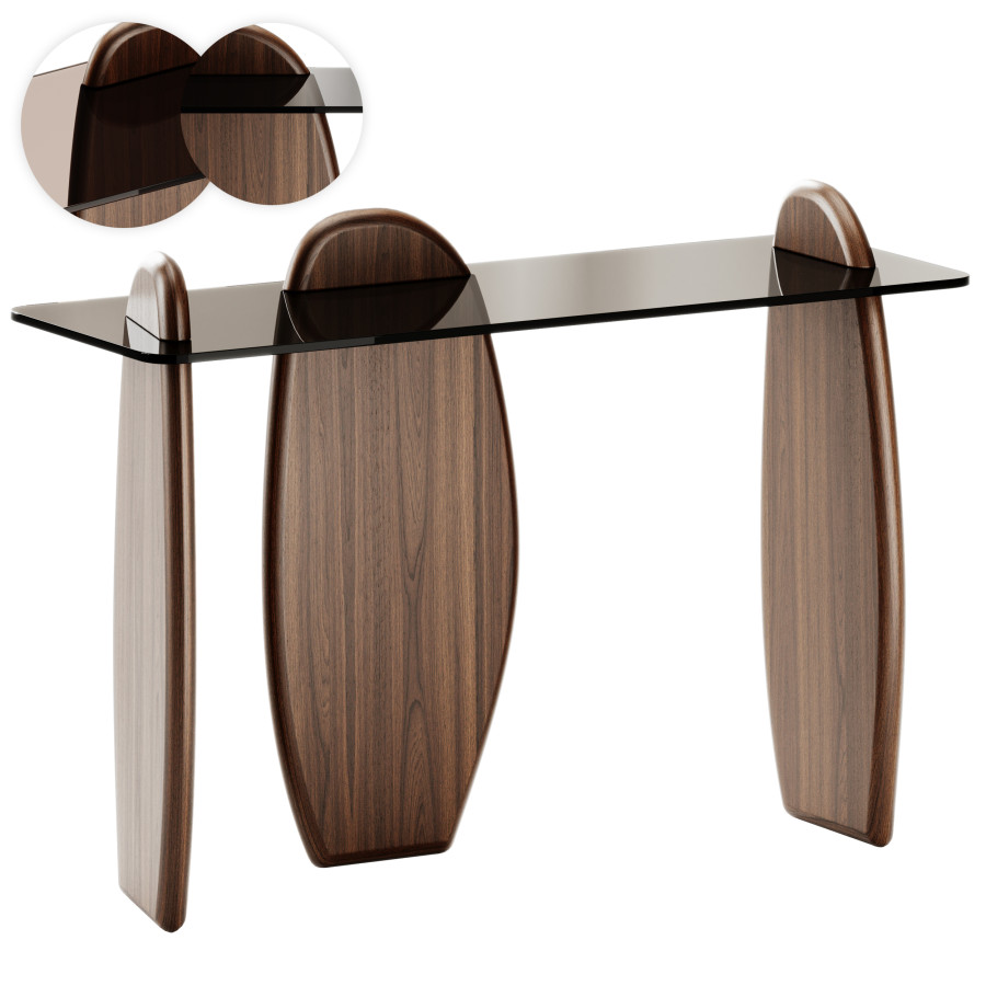 Roche Bobois Shark Rectangular Console Table 3D Model for Corona | CGMood