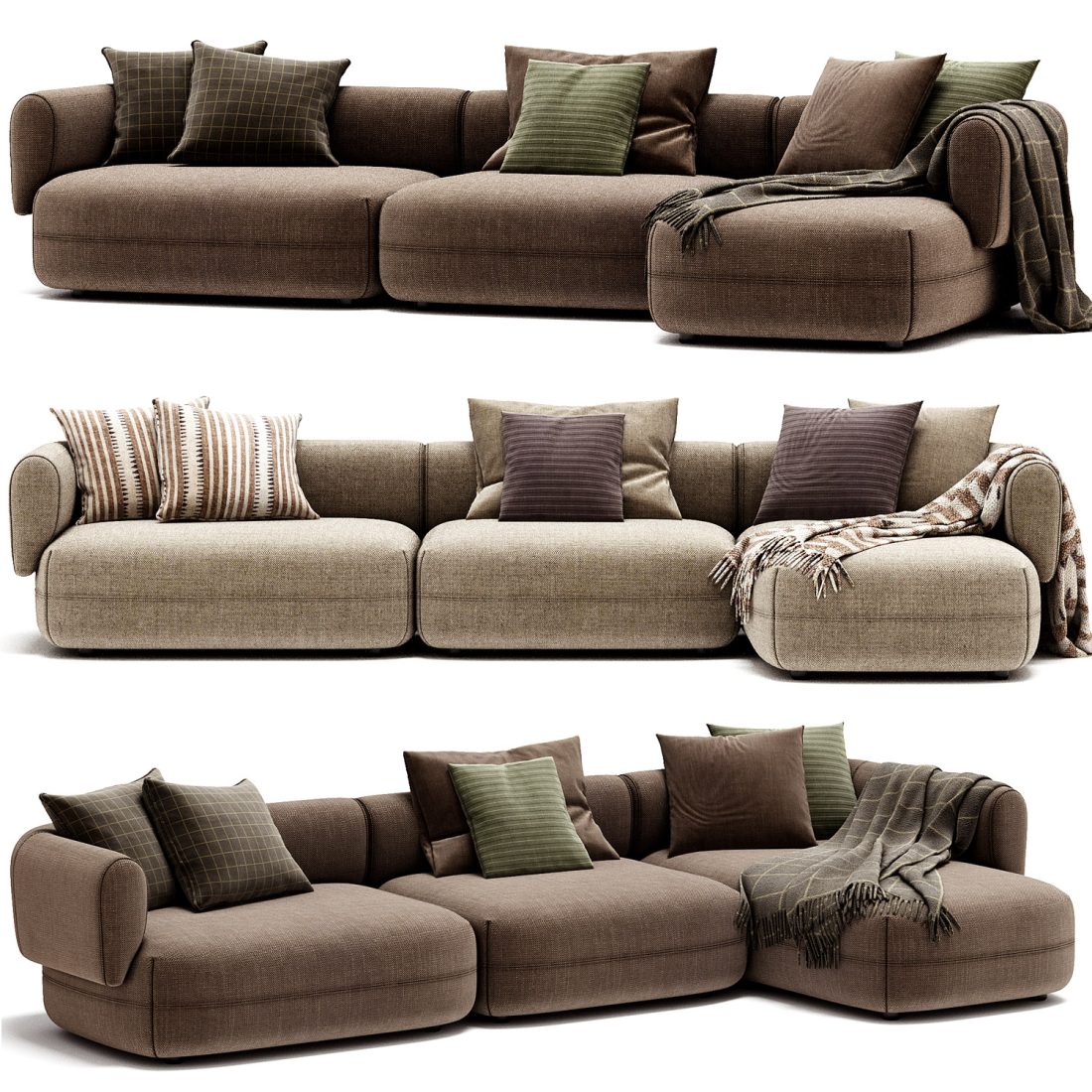 Arp Sectional Sofa By Linteloo - 3D Model for Corona