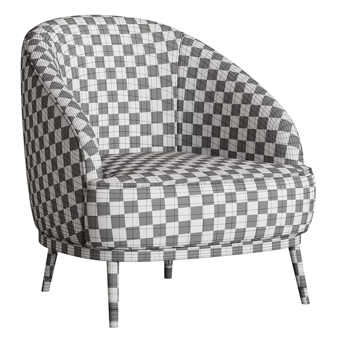 Hector Armchair By Laskasas - 3D Model for Corona