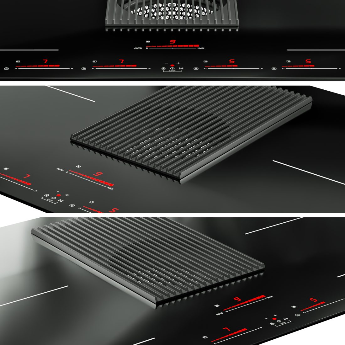 Samsung Infinite Line Appliance Set - 3D Model for VRay, Corona