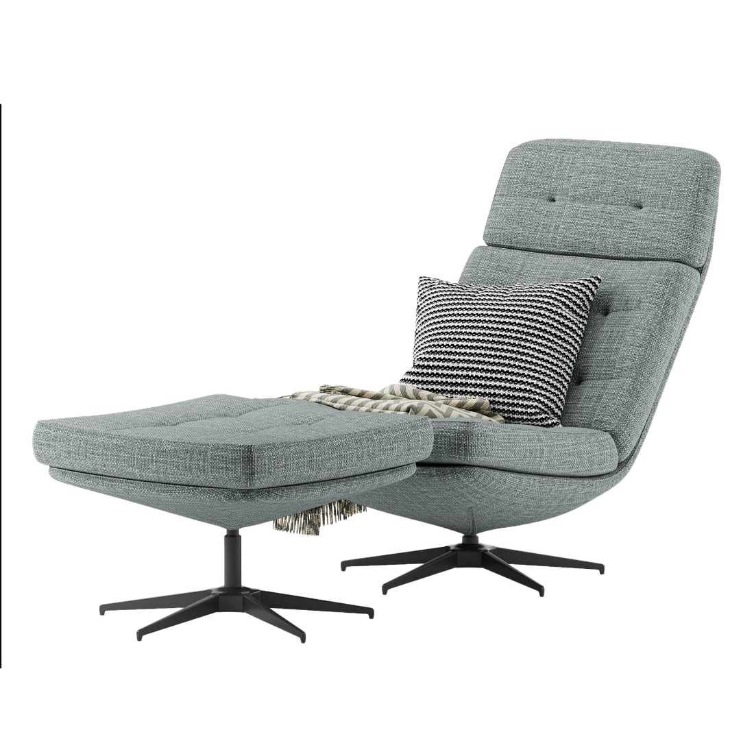 Havberg Armchair - 3D Model for VRay, Corona
