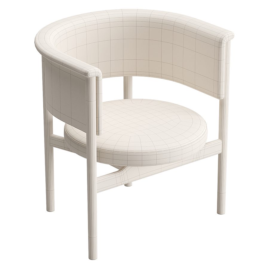 Chair N-cc01 - 3D Model for Corona, VRay