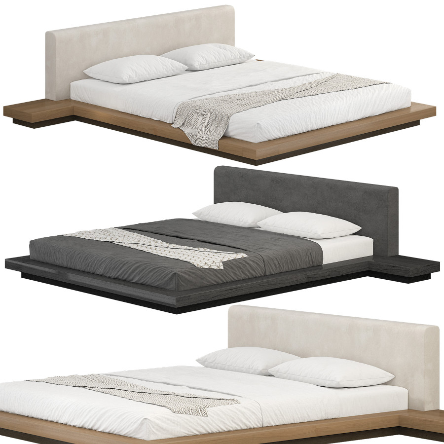 Worth Bed By Modloft - 3D Model for Corona, VRay