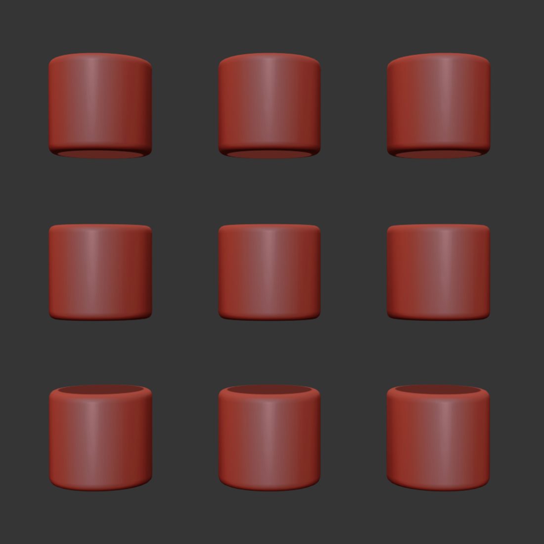 Glass Material Set - 3D Model for VRay