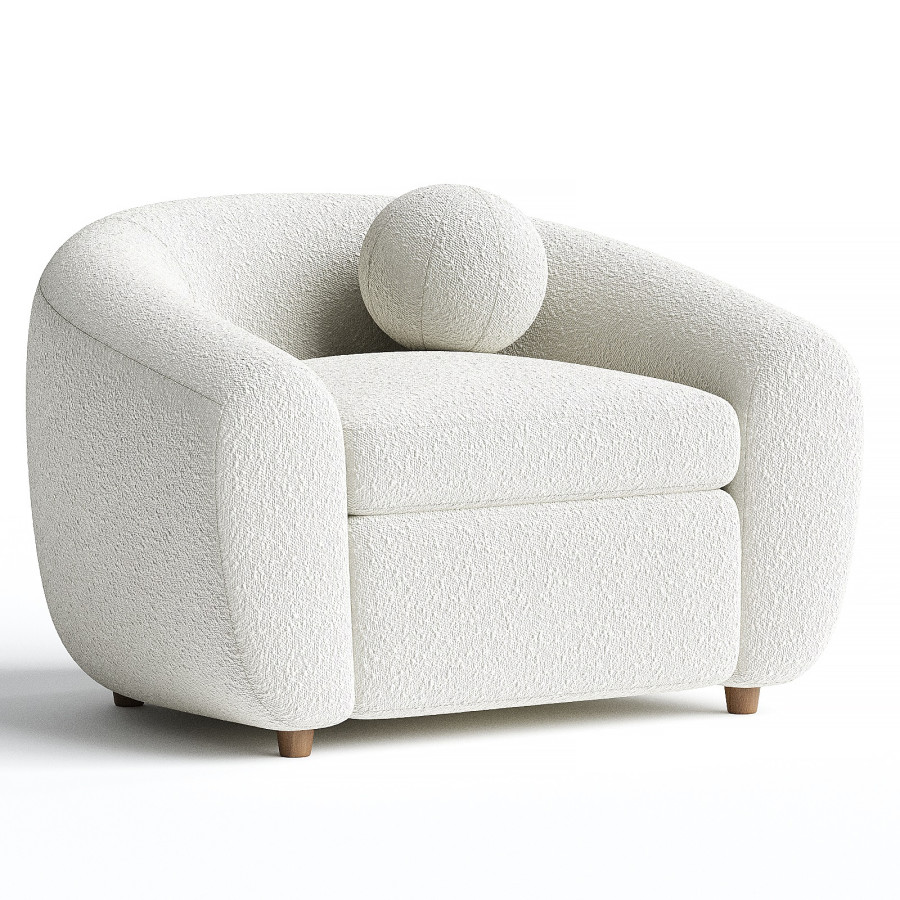 Dolce Boucle Armchair - 3D Model for Corona