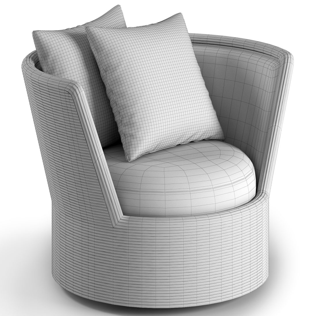 Palecek Pismo Swiwel Chair 3D Model for VRay | CGMood