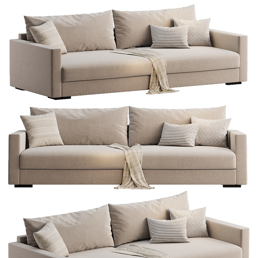 Magnum Sofa By Flexform - 3D Model for Corona, VRay