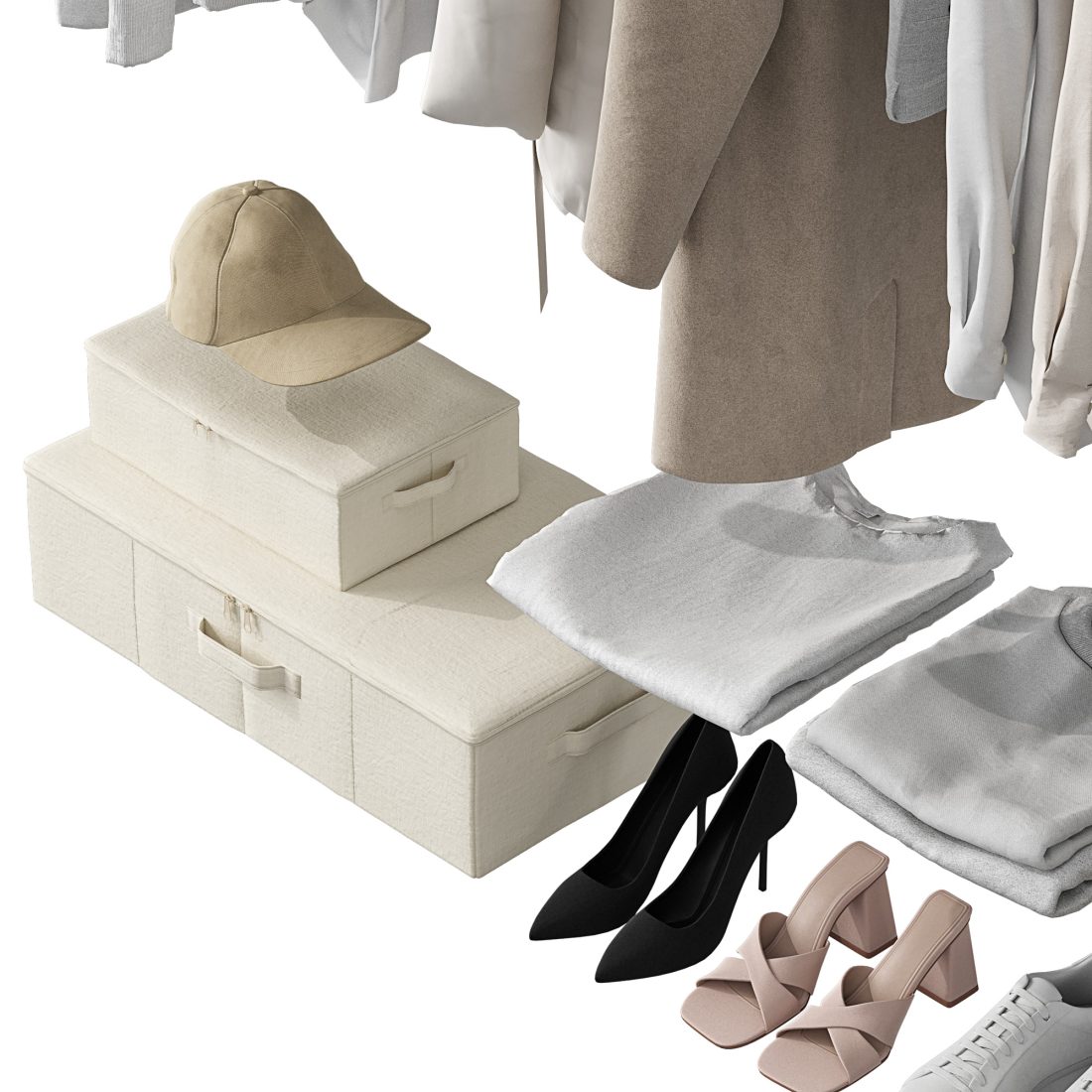 Clothes For Wardrobe Set 02 3D Model for VRay, Corona | CGMood
