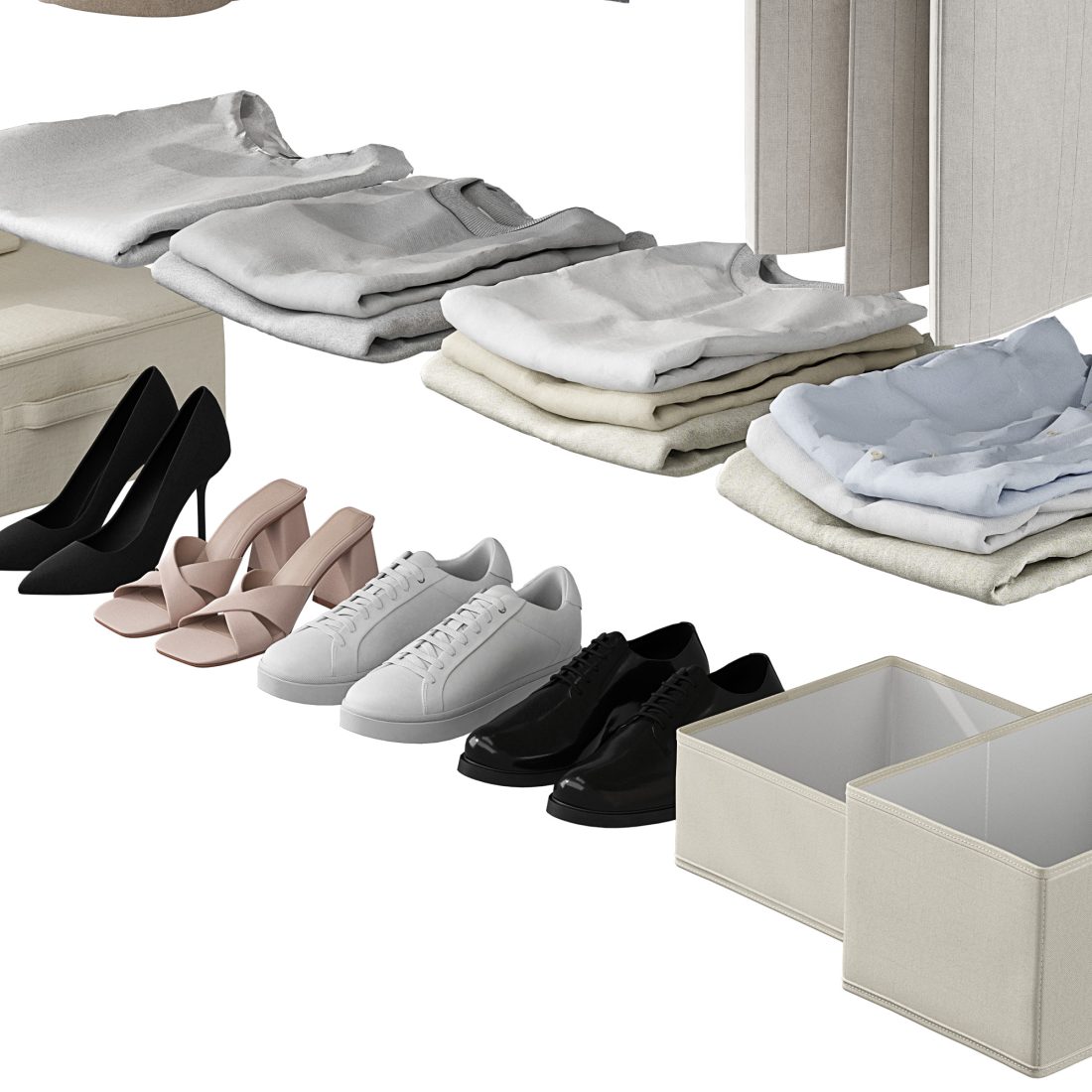 Clothes For Wardrobe Set 02 3D Model for VRay, Corona | CGMood