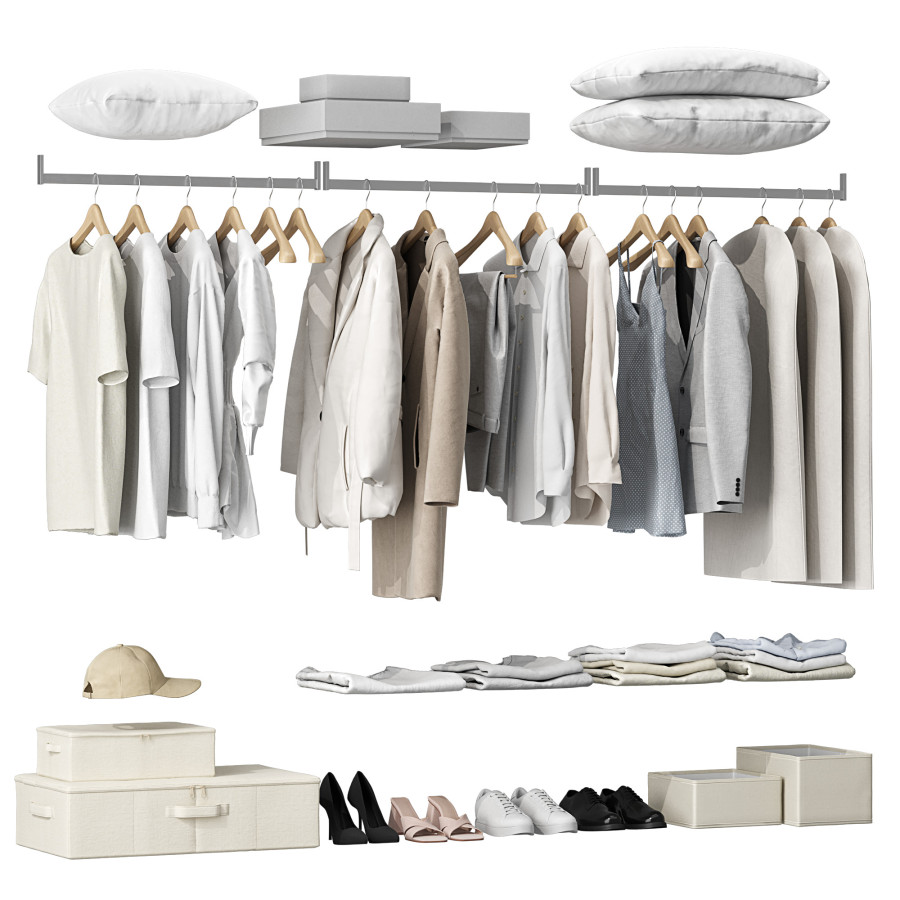 Clothes For Wardrobe Set 02 3D Model for VRay, Corona | CGMood