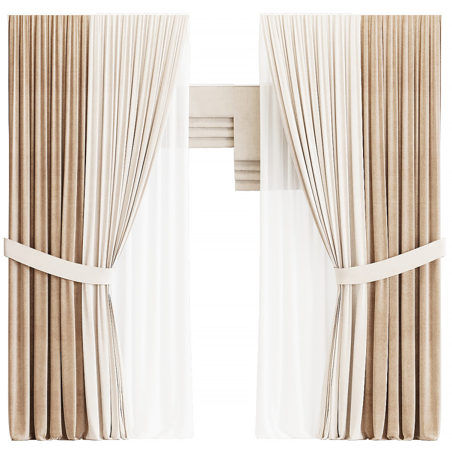 Curtain07 - 3D Model for VRay, Corona