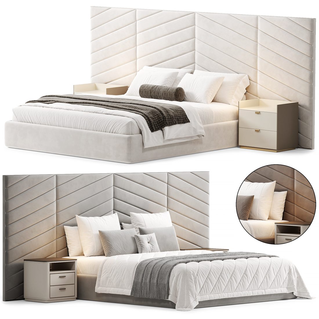 Memphis Bed By Idealbeds - 3D Model for Corona
