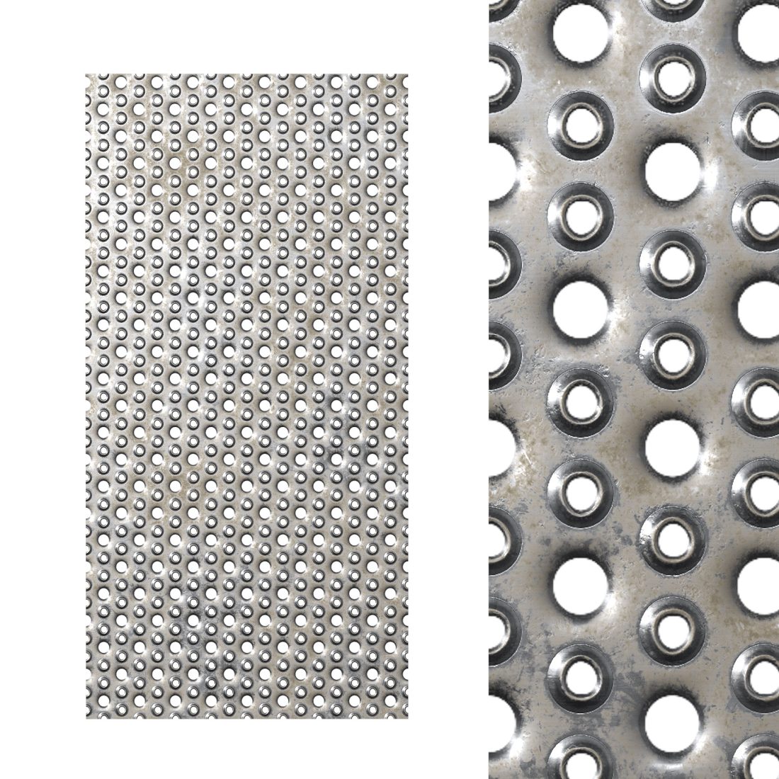 Metal Perforated Material Texture / PBR Material | CGMood
