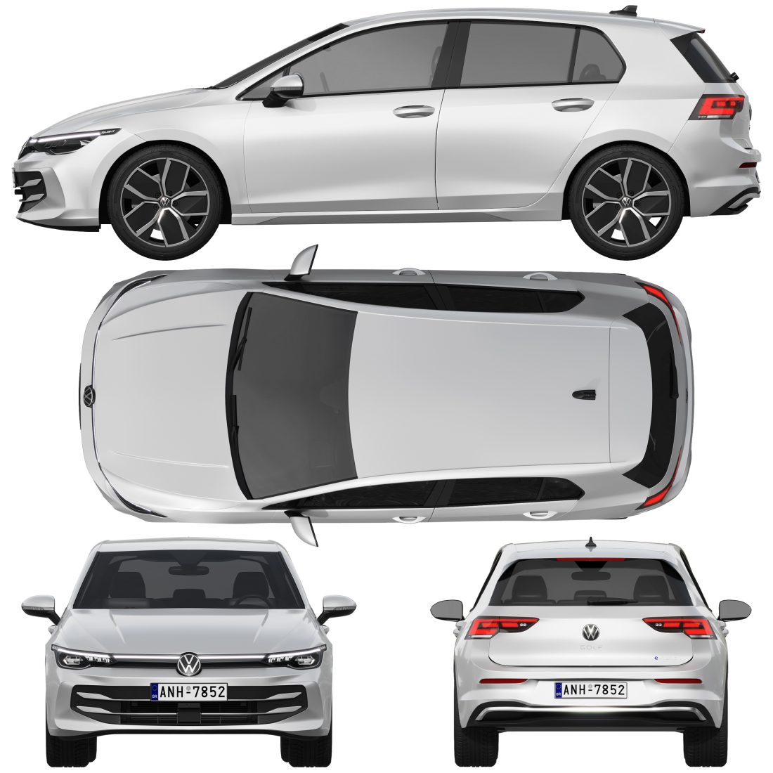 Volkswagen Golf 2024 - 3D Model for Corona