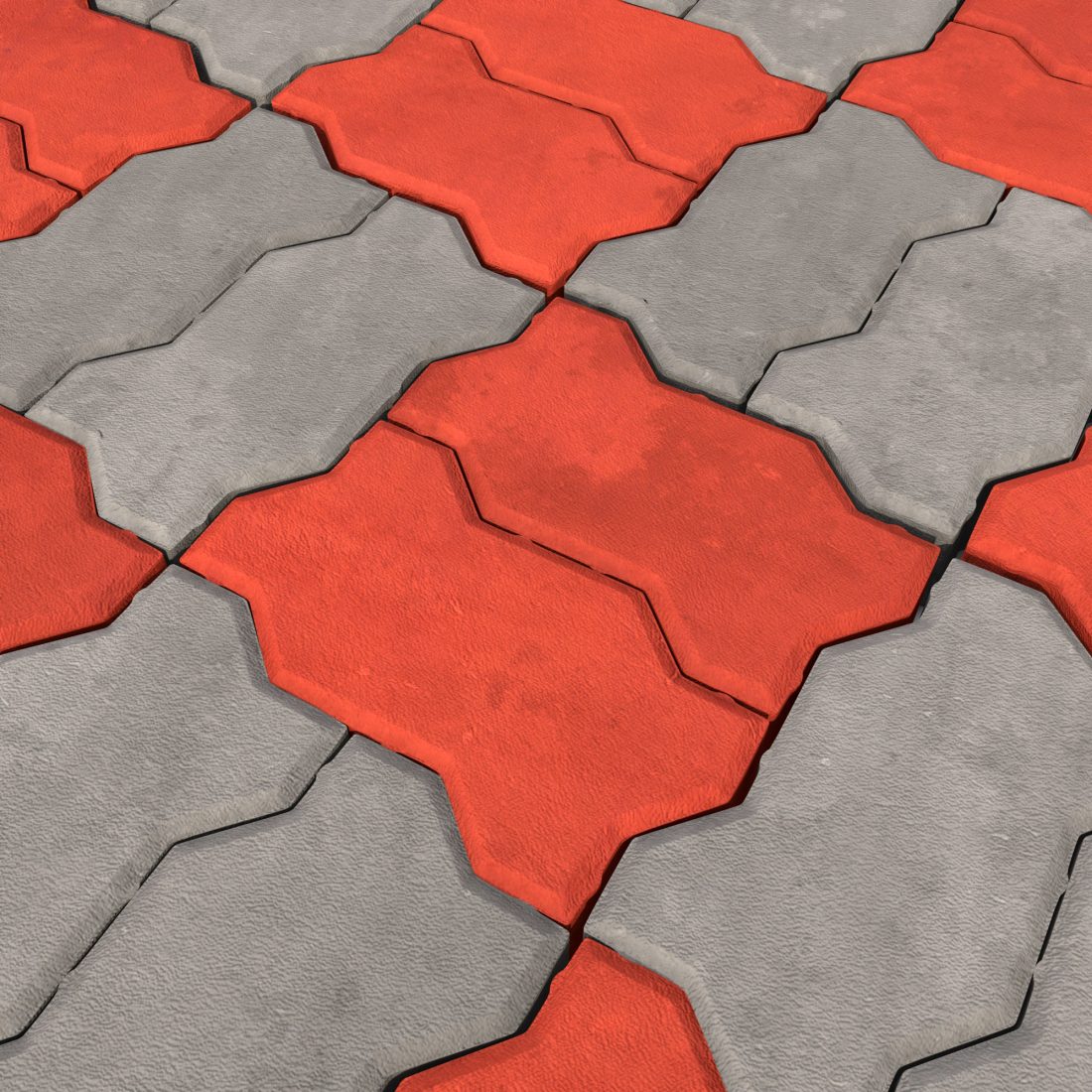 Paving Decor N6 3D Model for VRay | CGMood