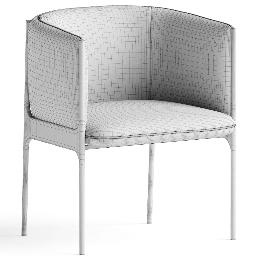 Sepal Dining Chair - 3D Model for Corona
