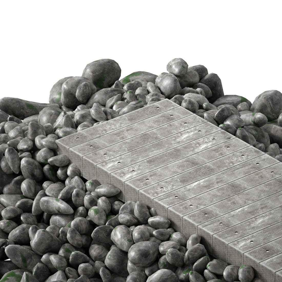Stone Pier Pier 3D Model for FStorm, VRay, Corona | CGMood