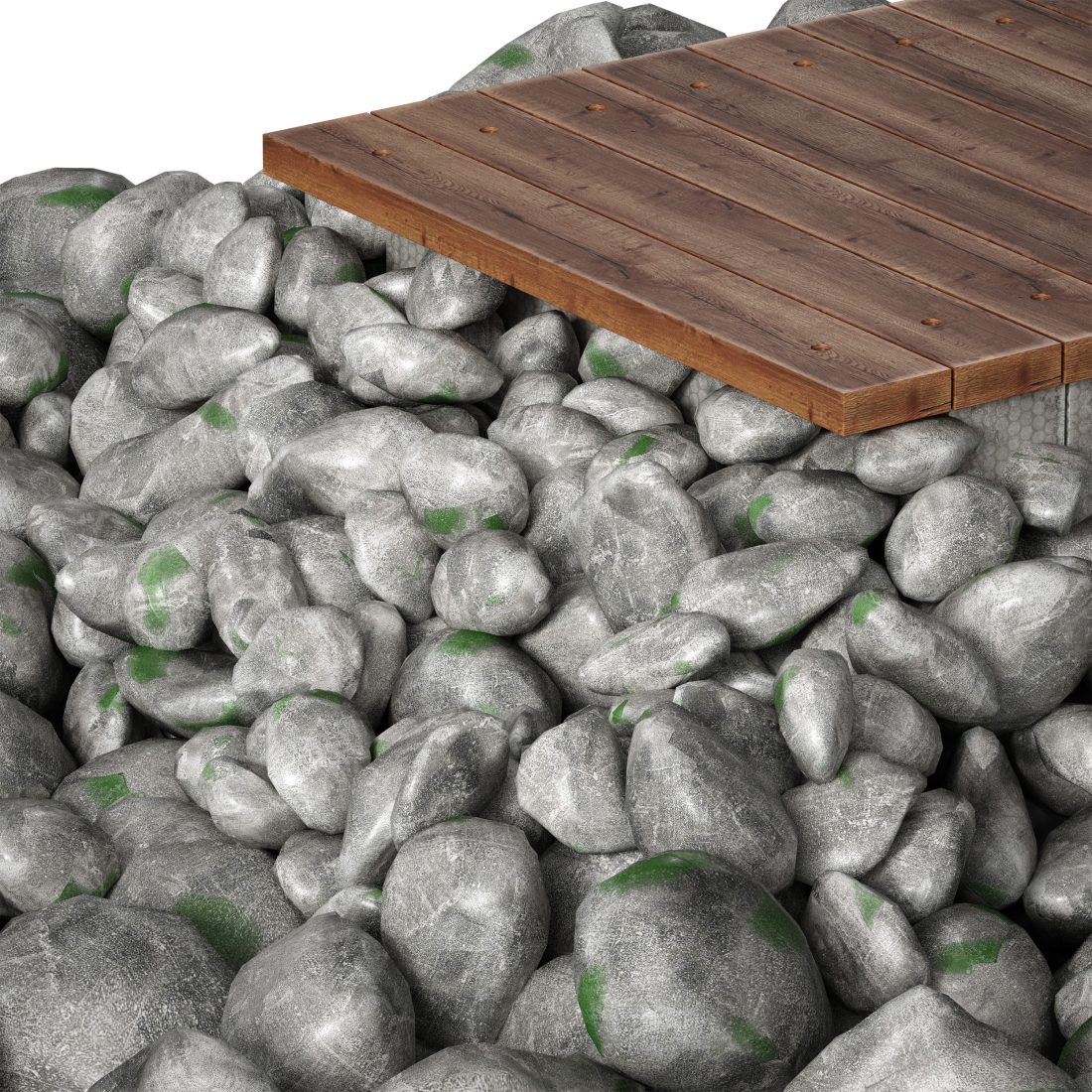 Stone Pier Pier 3D Model for FStorm, VRay, Corona | CGMood