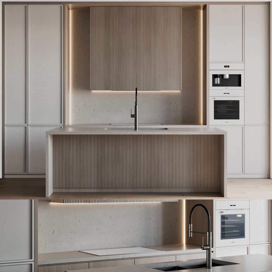 Kitchen 103 3D Model for VRay, Corona | CGMood