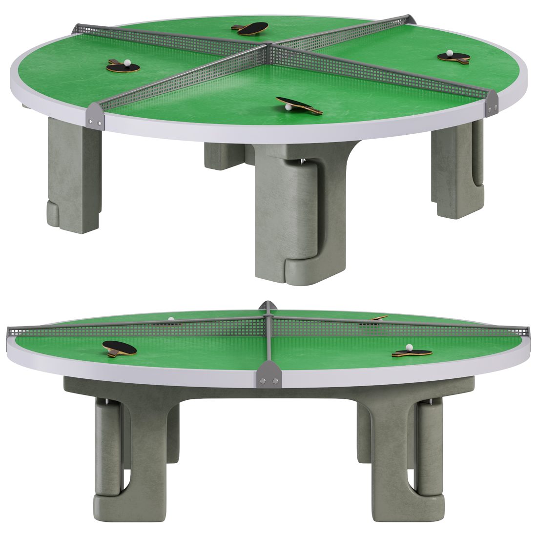 Table Tennis Table Round 3D Model for Corona | CGMood