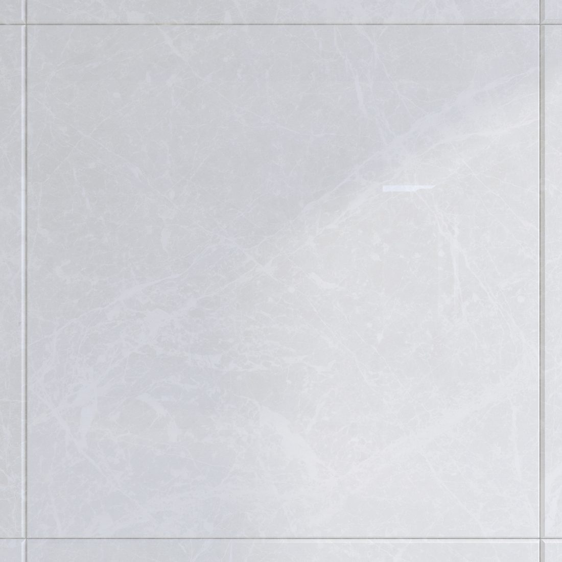Adore Glossy White Floor Tile 60x60 - 3D Model for VRay, Corona