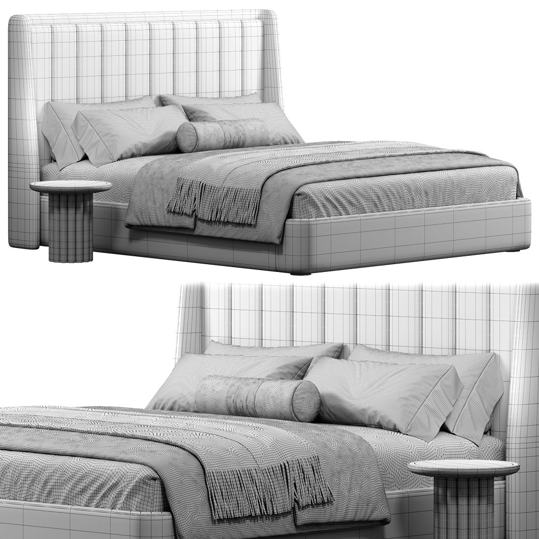 Parma Bed By Mebelform - 3D Model for Corona