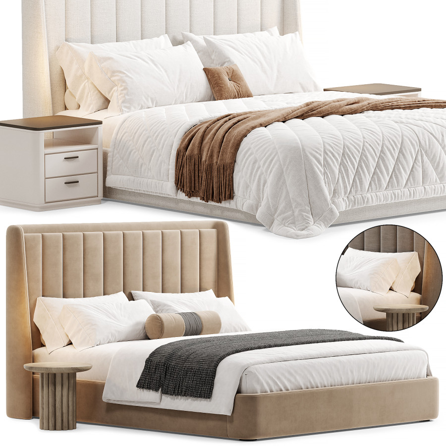 Parma Bed By Mebelform - 3D Model for Corona