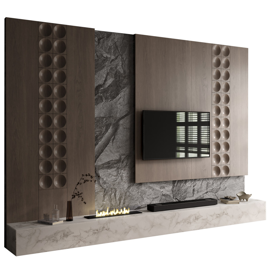 Tw Wall 01 - 3D Model for VRay, Corona