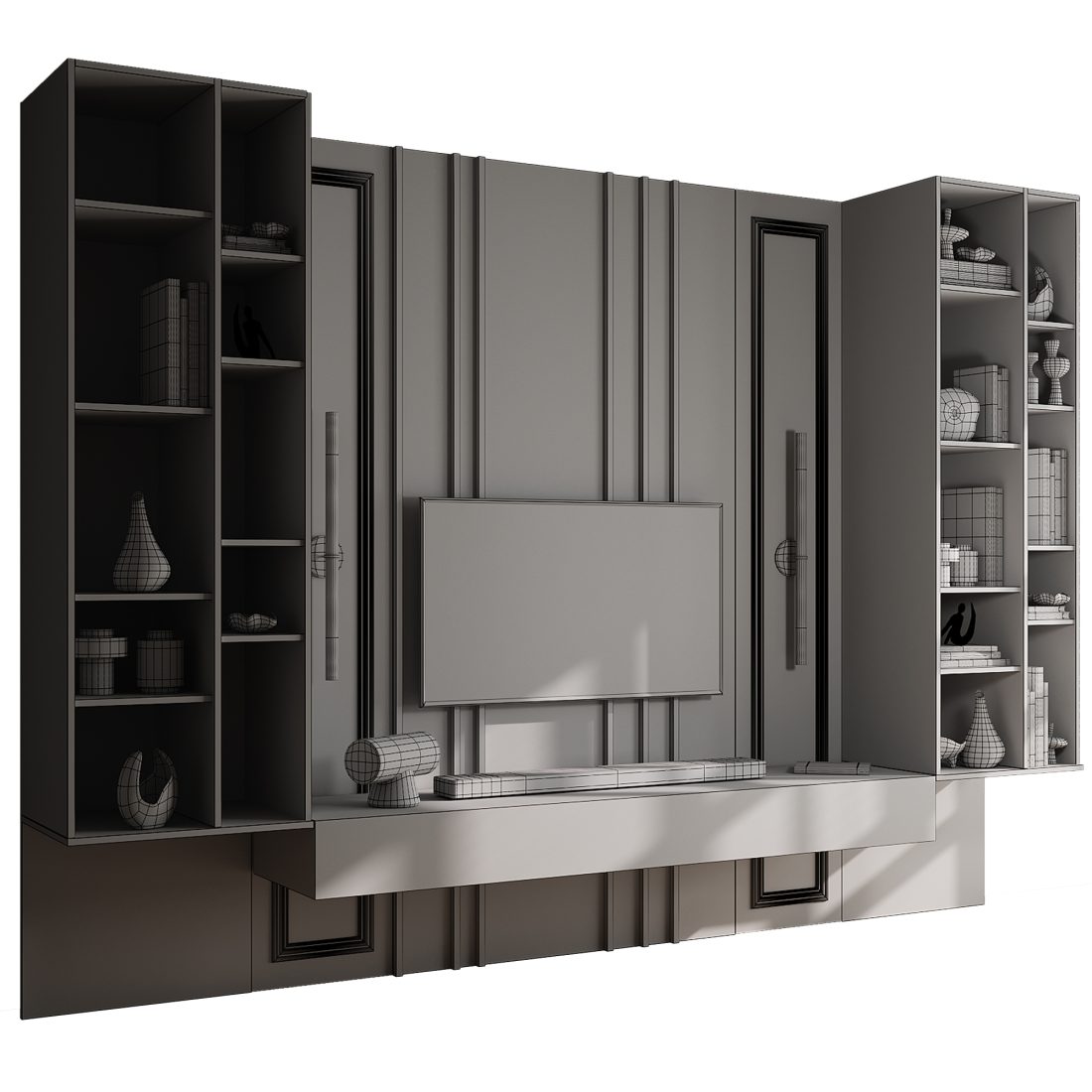 Tw Wall 05 - 3D Model for VRay, Corona