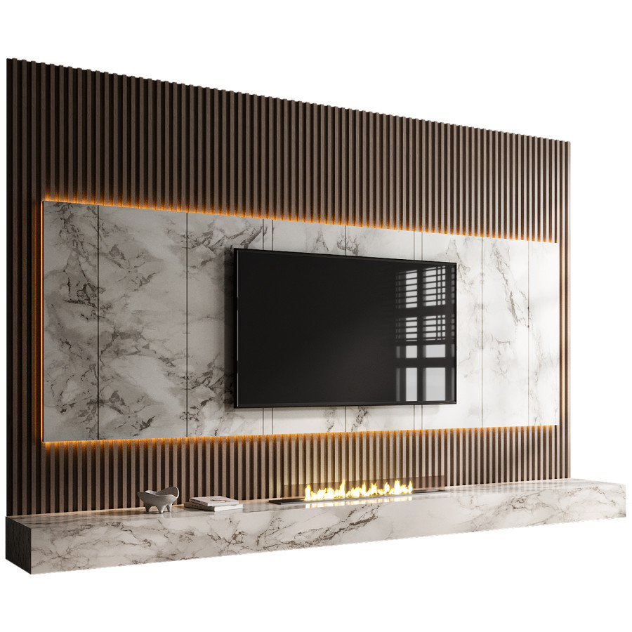 Tw Wall 10 - 3D Model for VRay, Corona