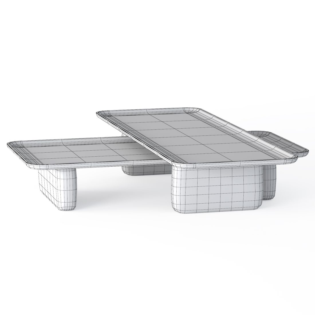 Rochebobois Rio Ipanema Cocktail Tables 3D Model for VRay, Corona | CGMood