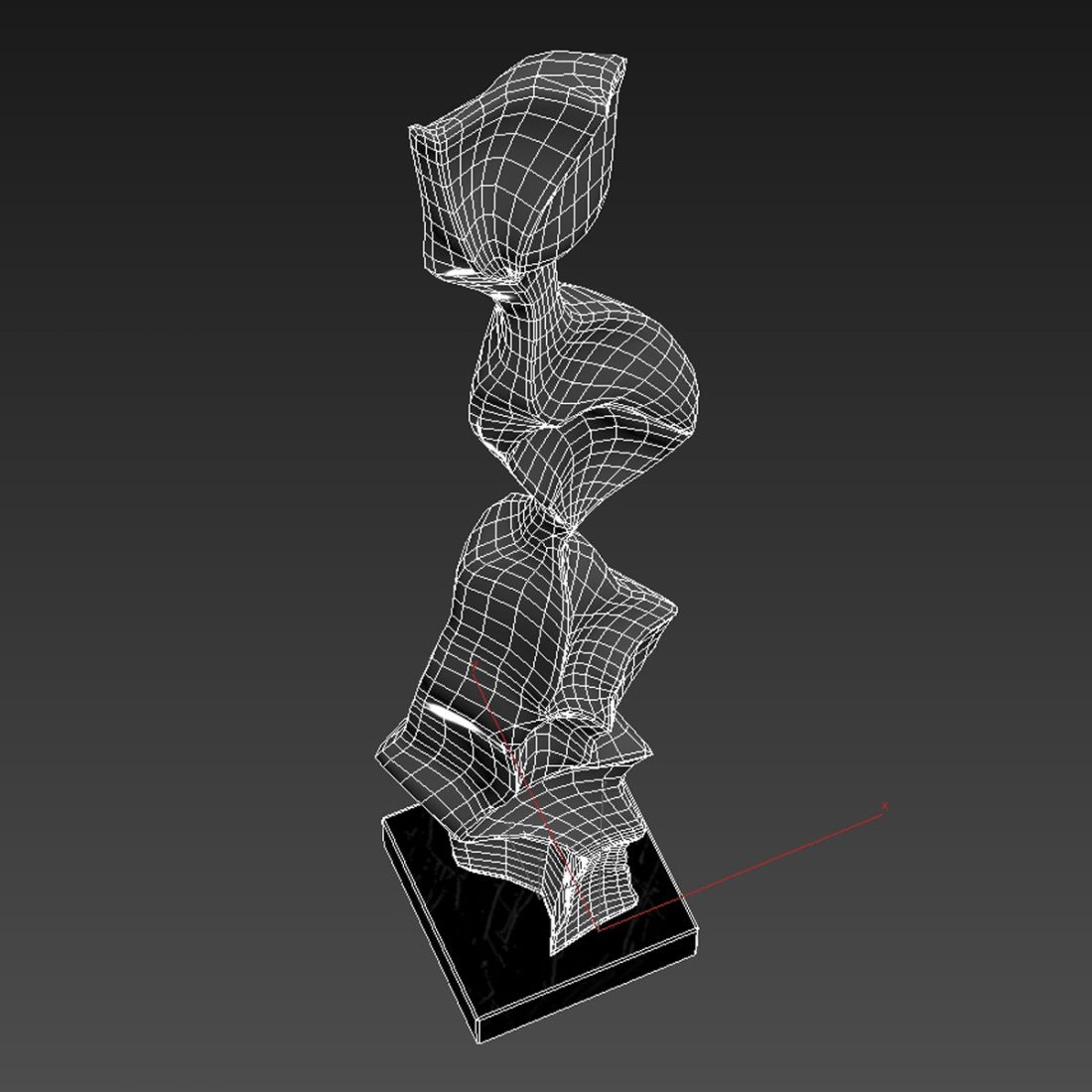 Jon Krawczyk Abstract Metal Sculpture 3D Model for Corona | CGMood