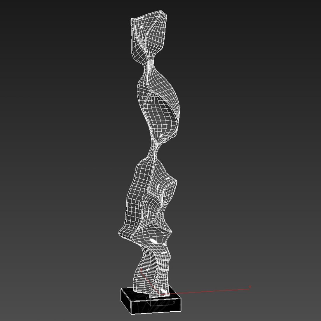 Jon Krawczyk Abstract Metal Sculpture 3D Model for Corona | CGMood