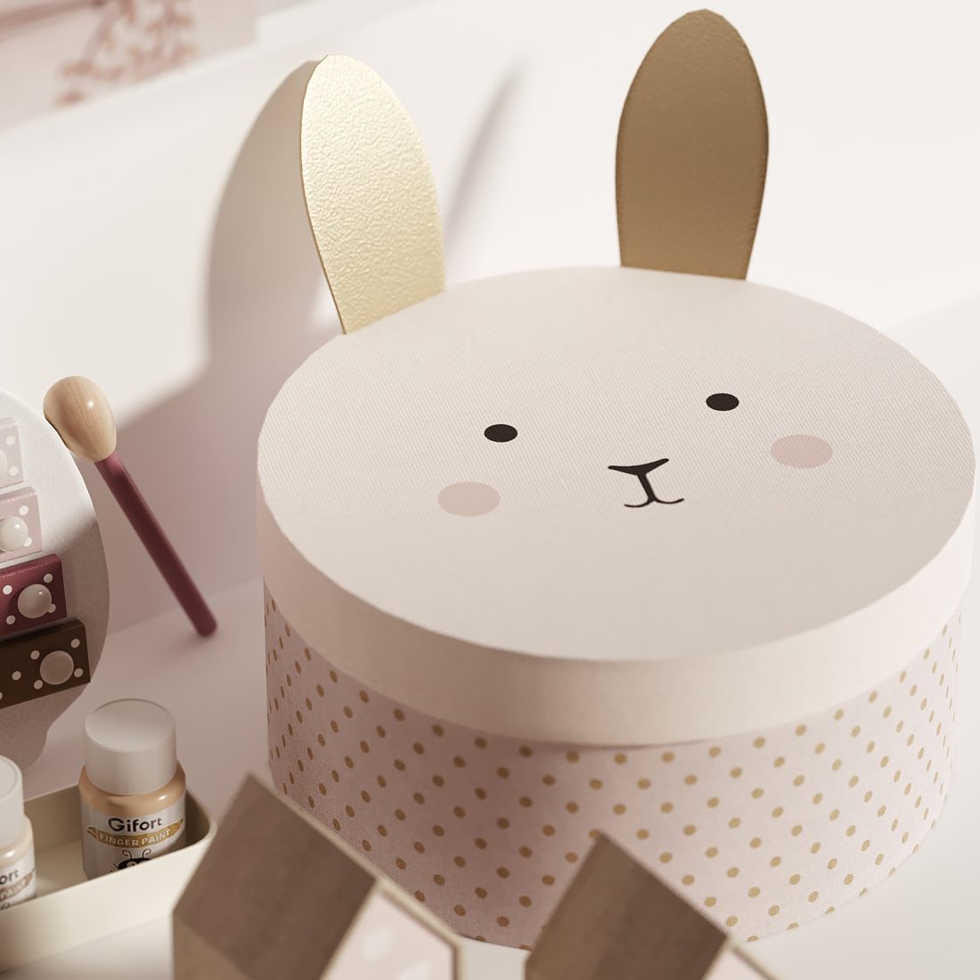 Jabadabado Bunny Wooden Toys , Decoration And Stor - 3D Model for VRay ...