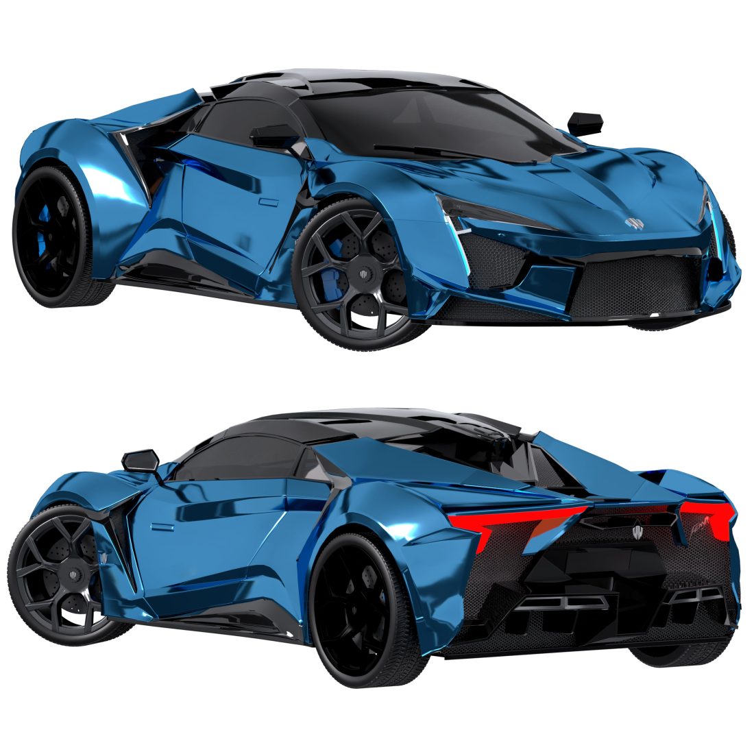 Lykan Hypersport 2021 - 3D Model for Corona