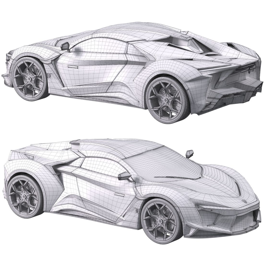 Lykan Hypersport 2021 3D Model for Corona | CGMood