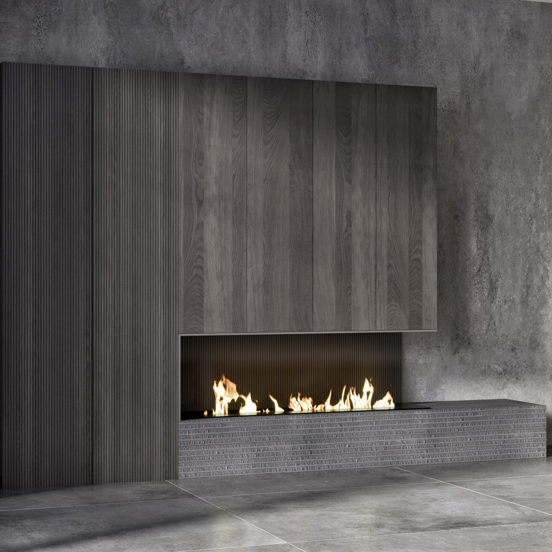 Fireplace No10 - 3D Model for VRay, Corona