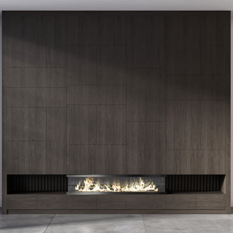 Fireplace No13 - 3D Model for VRay, Corona