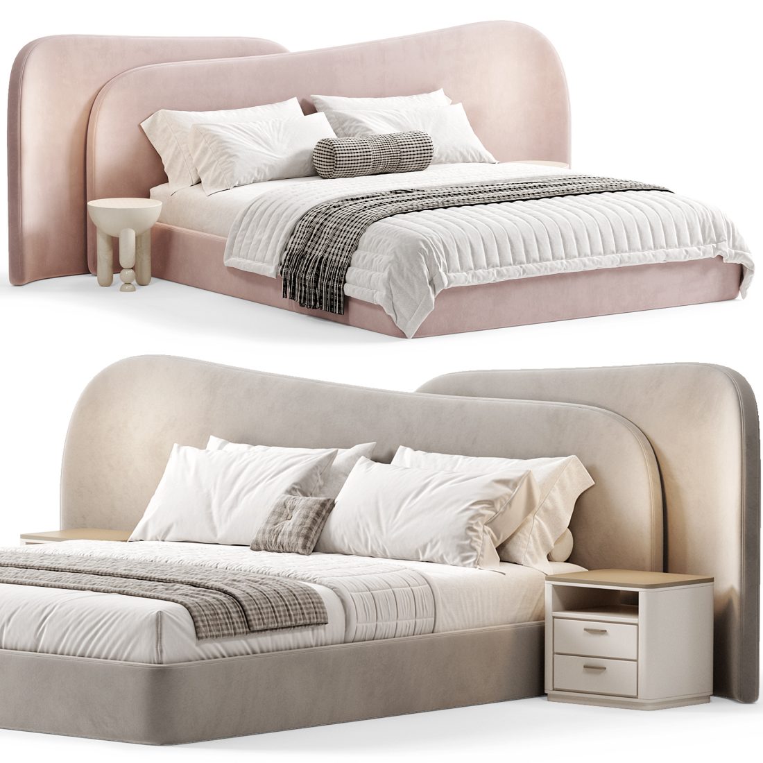 Gaspra Modern Bed By Elmalekfurniture 3D Model for Corona | CGMood
