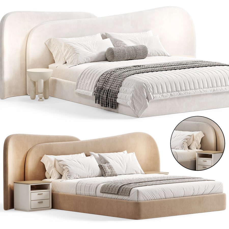 Gaspra Modern Bed By Elmalekfurniture 3D Model for Corona | CGMood