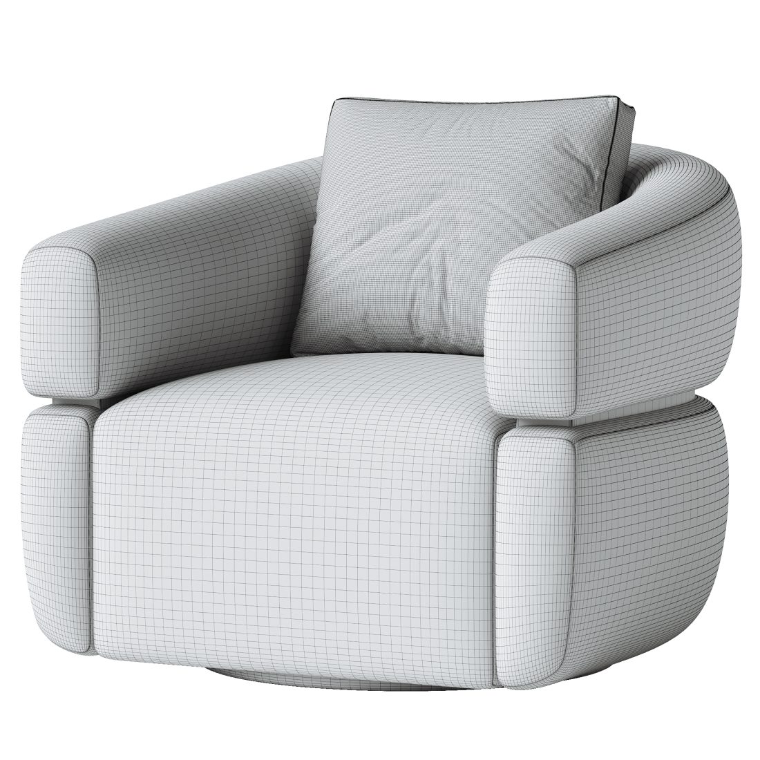 Mccloud Swivel Chair - 3D Model for Corona
