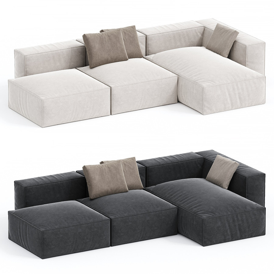 Cosima Sofa 7 - 3D Model for Corona